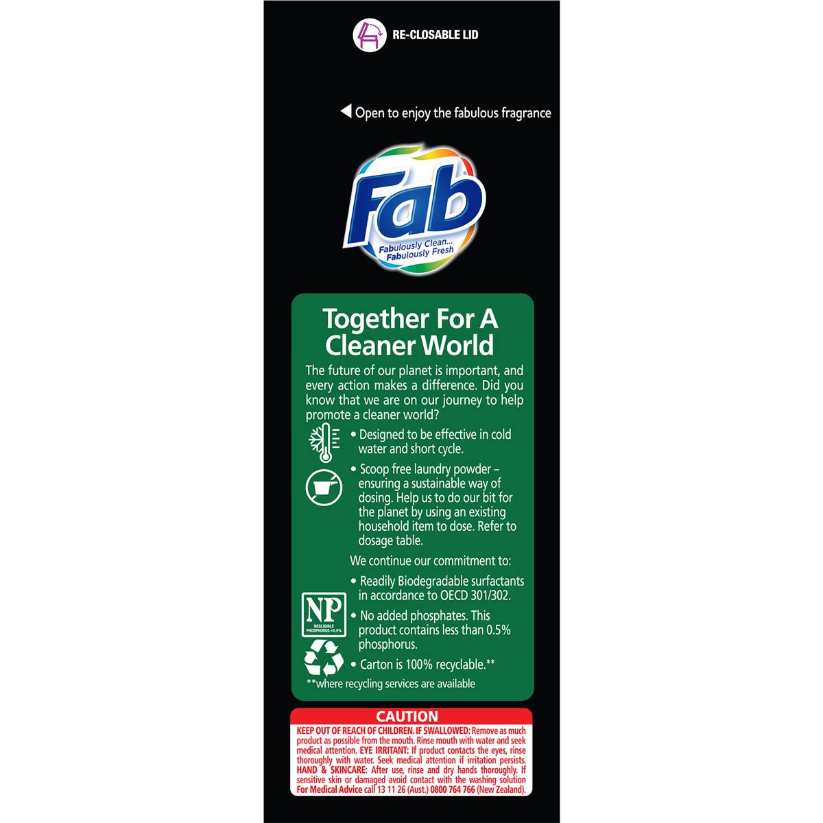 Fab Perfume Indulgence Laundry Detergent Powder Velvet 1.8kg | Woolworths