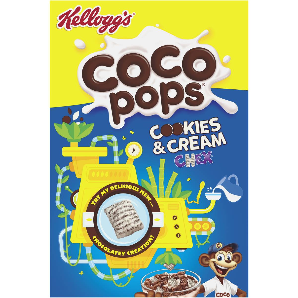 Kellogg's Coco Pops Chex Cookies & Cream Cereal 260g | Woolworths