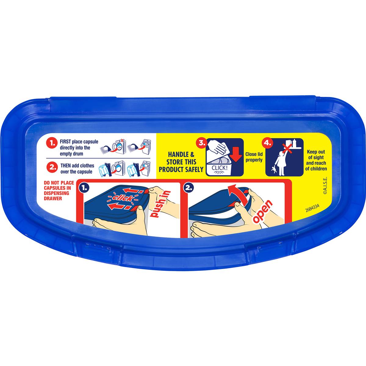 Cold Power Advanced Clean Laundry Capsules Washing Detergent 26 Pack ...