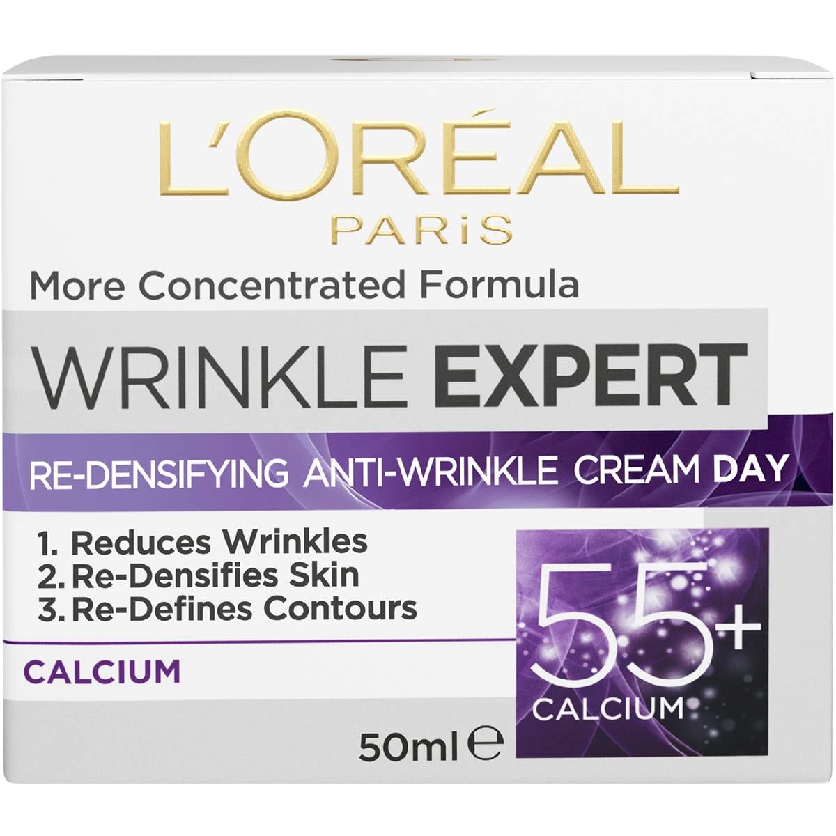 L'oreal Paris Wrinkle Expert Day Cream 55+ 50ml | Woolworths