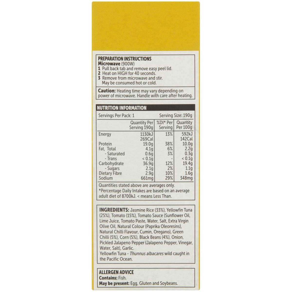 Woolworths Tuna And Rice Mexican Style 190g | Woolworths