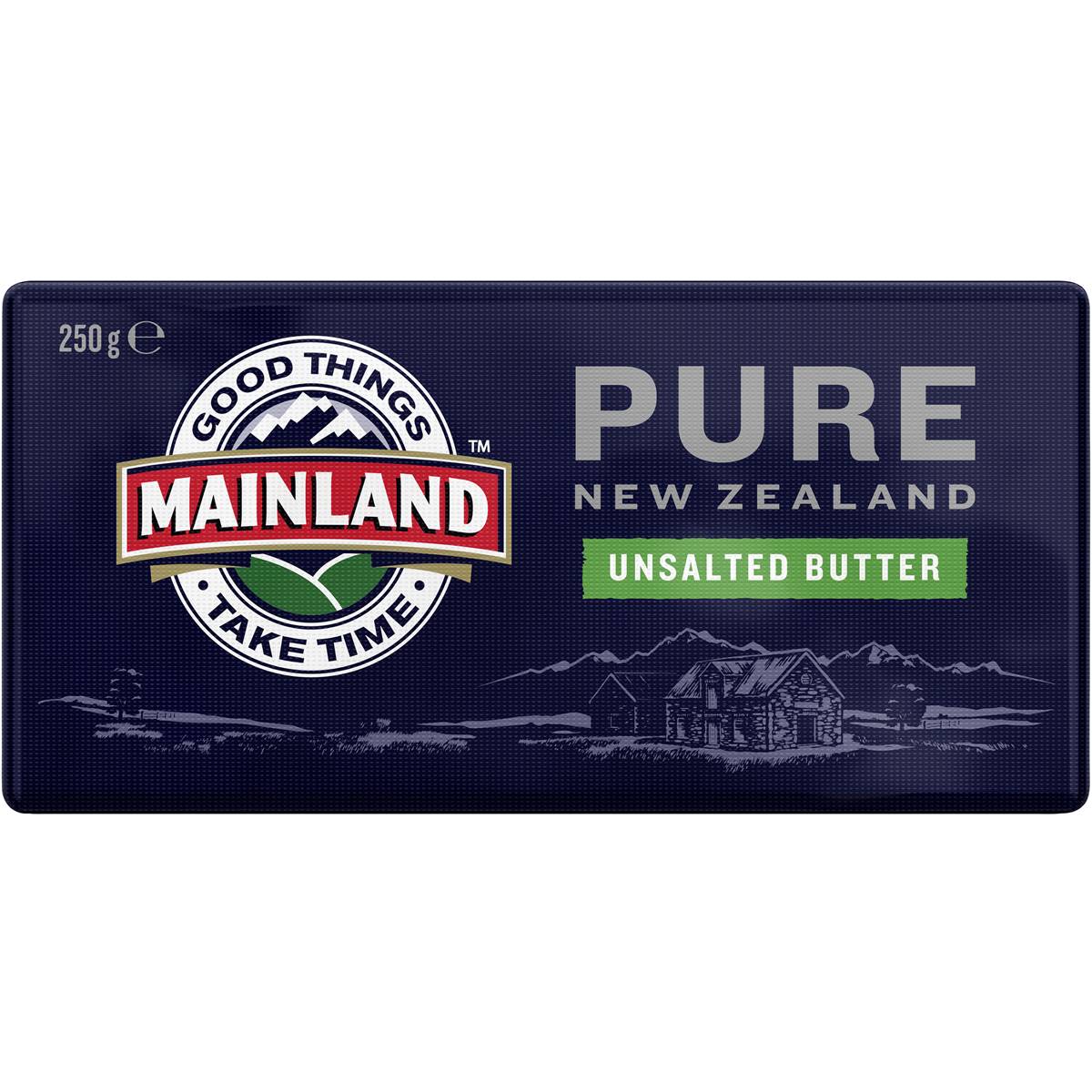 Mainland Pure Butter Unsalted 250g | Woolworths