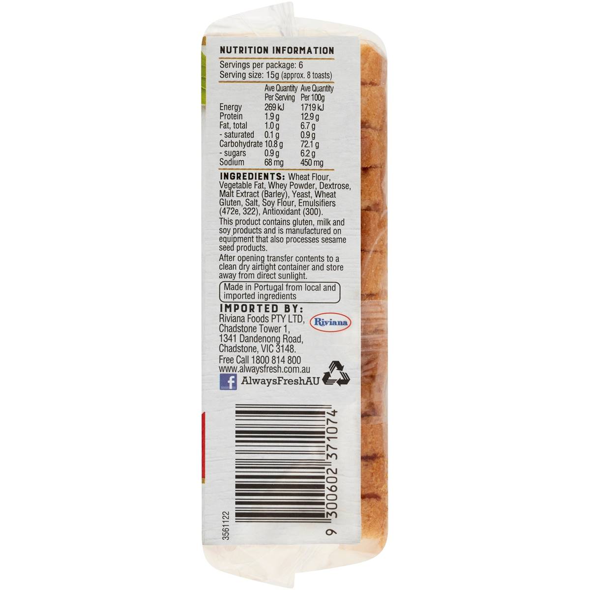 Always Fresh Mini Toasts 90g | Woolworths