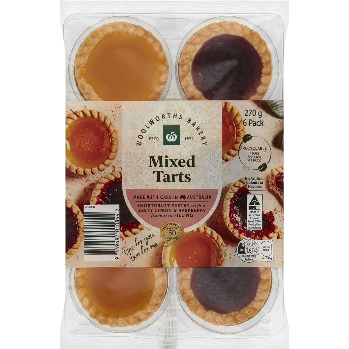 Woolworths Mixed Tarts 6 Pack | Woolworths