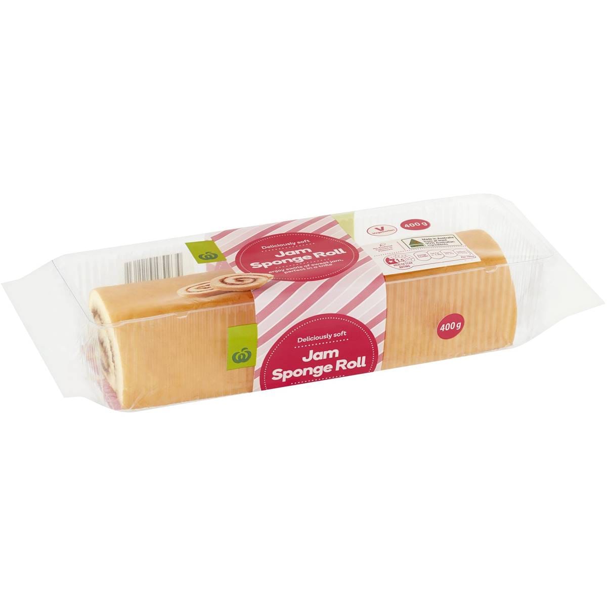 Woolworths Jam Sponge Roll 400g | Woolworths