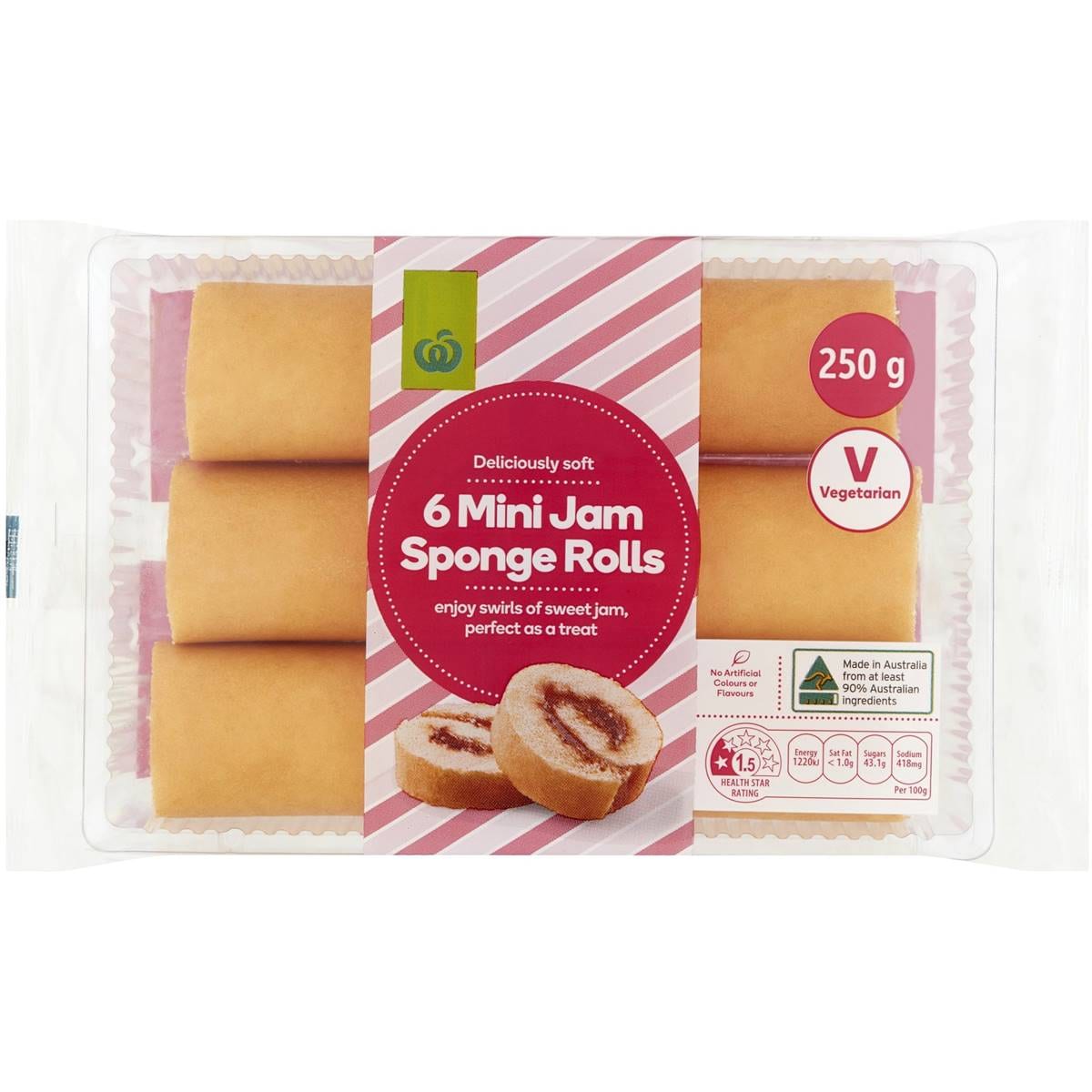 Woolworths Jam Rollette 6 Pack | Woolworths