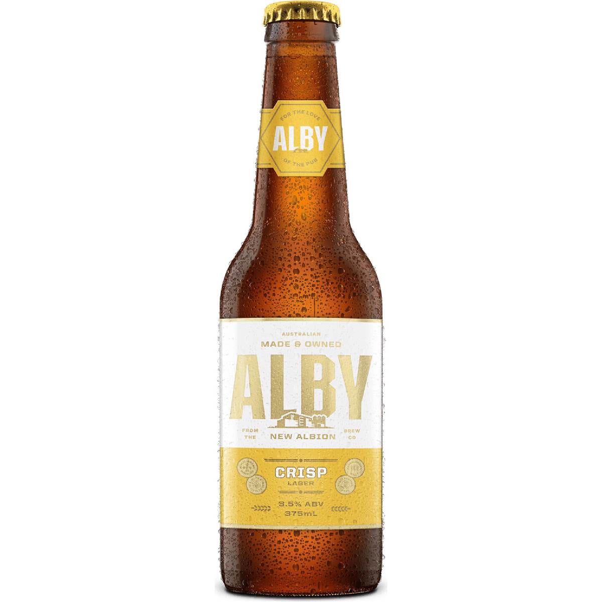 Alby Crisp Lager Bottle 330ml | Woolworths