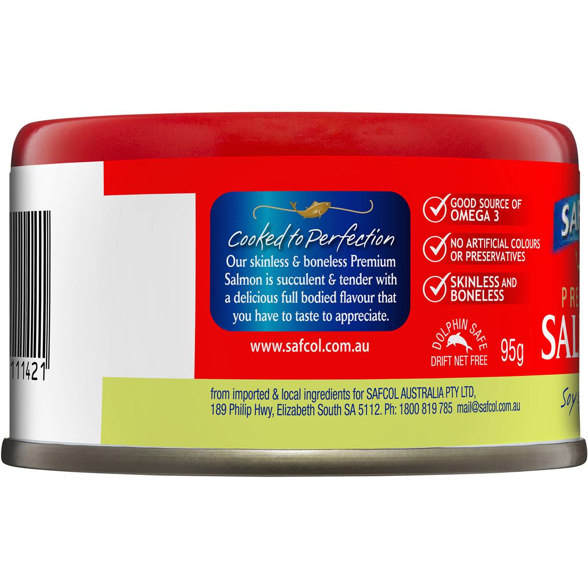 Safcol Premium Salmon Soy & Ginger 95g | Woolworths