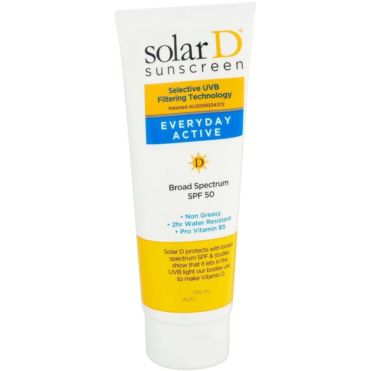 Solar D Everyday Active Tube Spf50 100ml | Woolworths