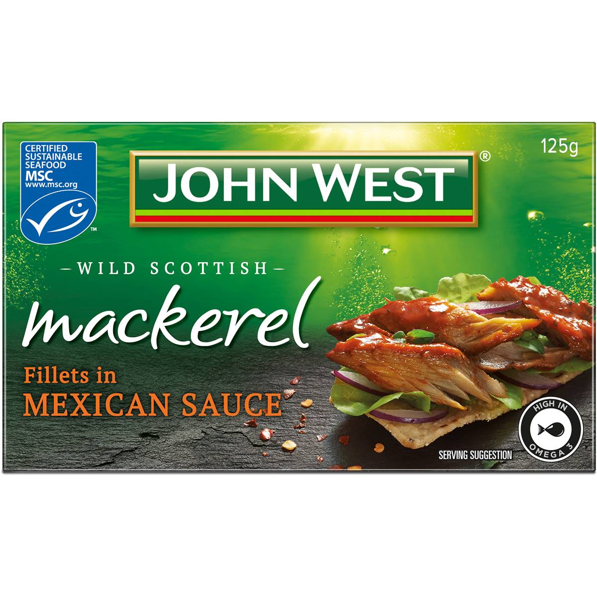 John West Mackerel Fillets In Mexican Sauce 125g | Woolworths