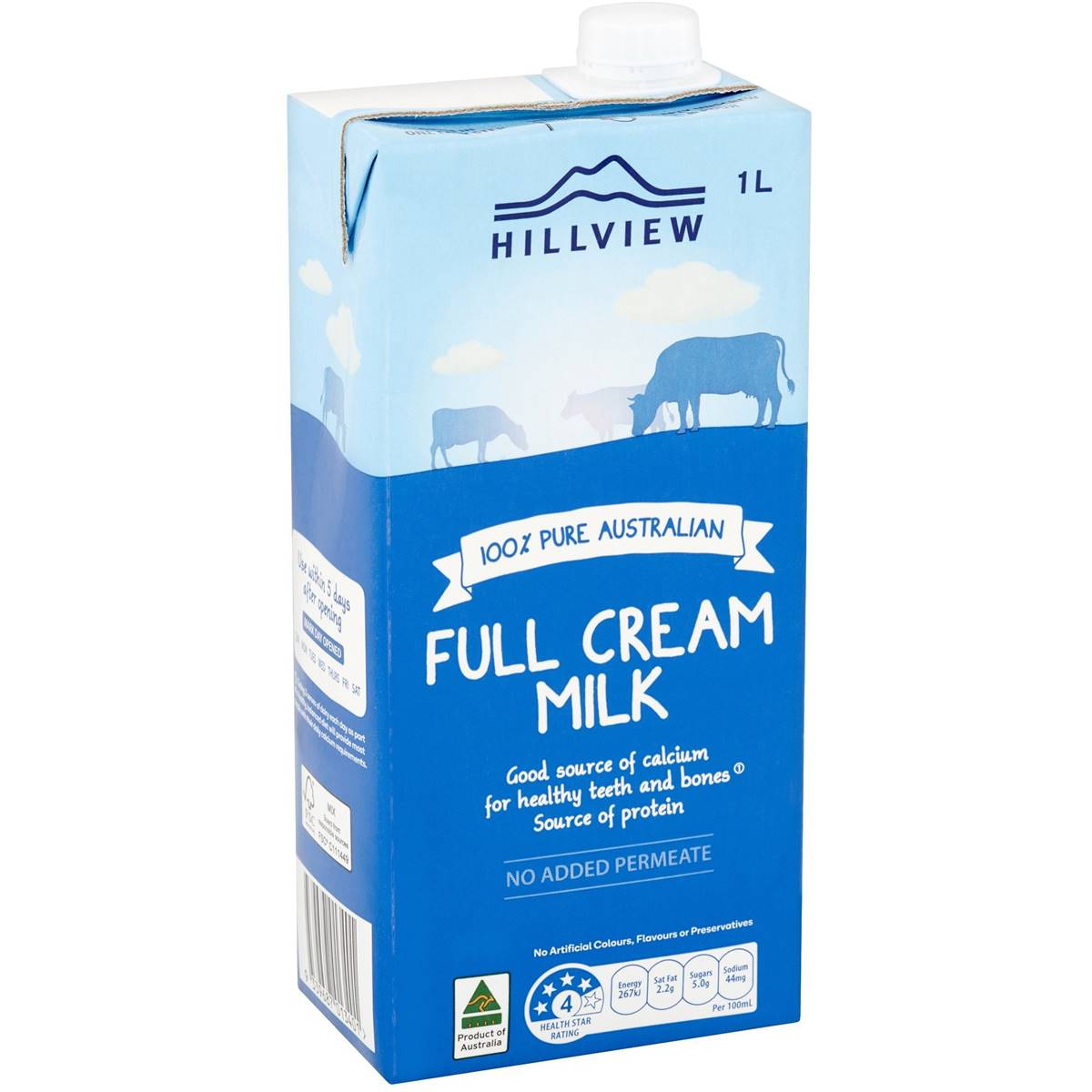 Hillview Full Cream Milk 1l | Woolworths