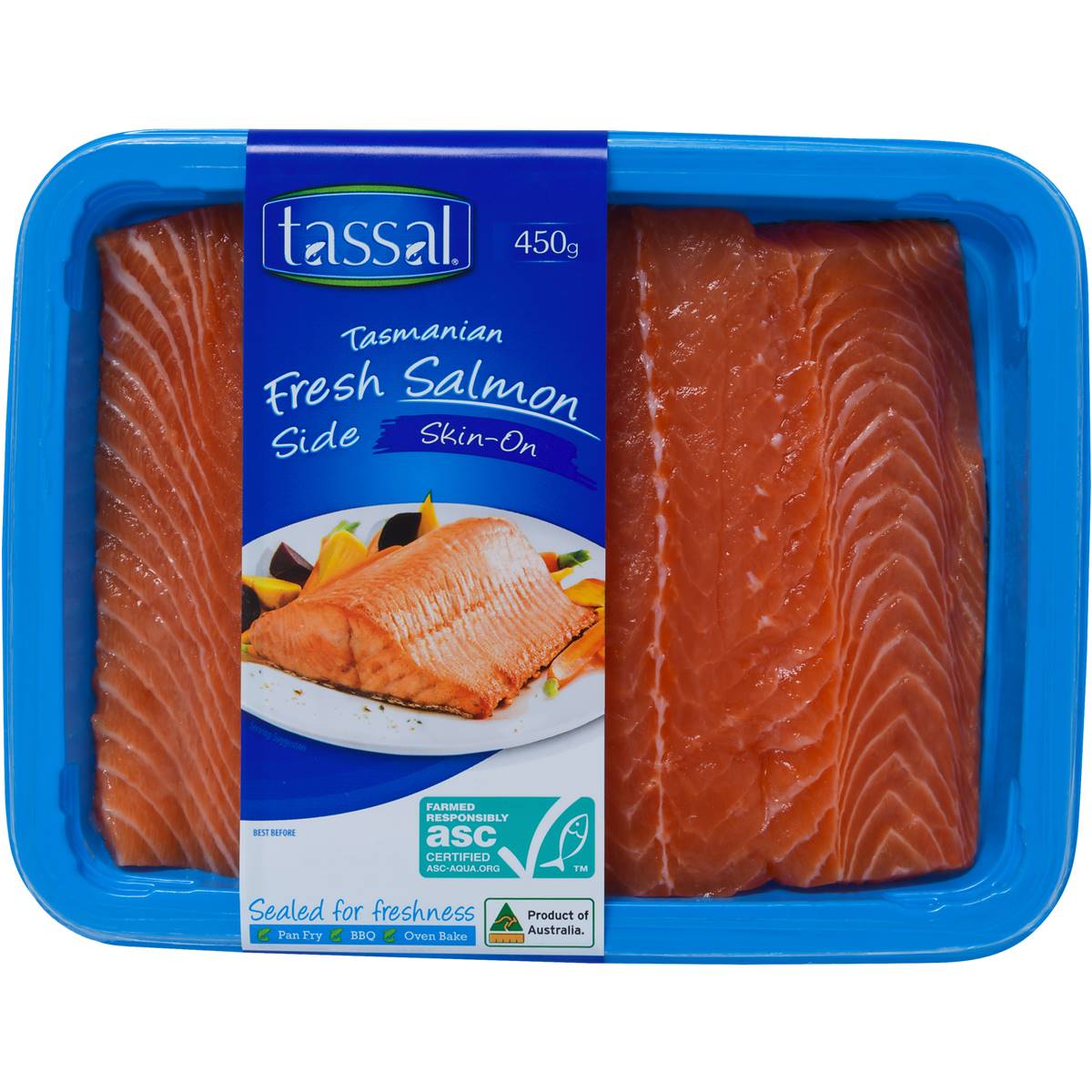 Tassal Tasmanian Fresh Salmon Skin On 450g | Woolworths