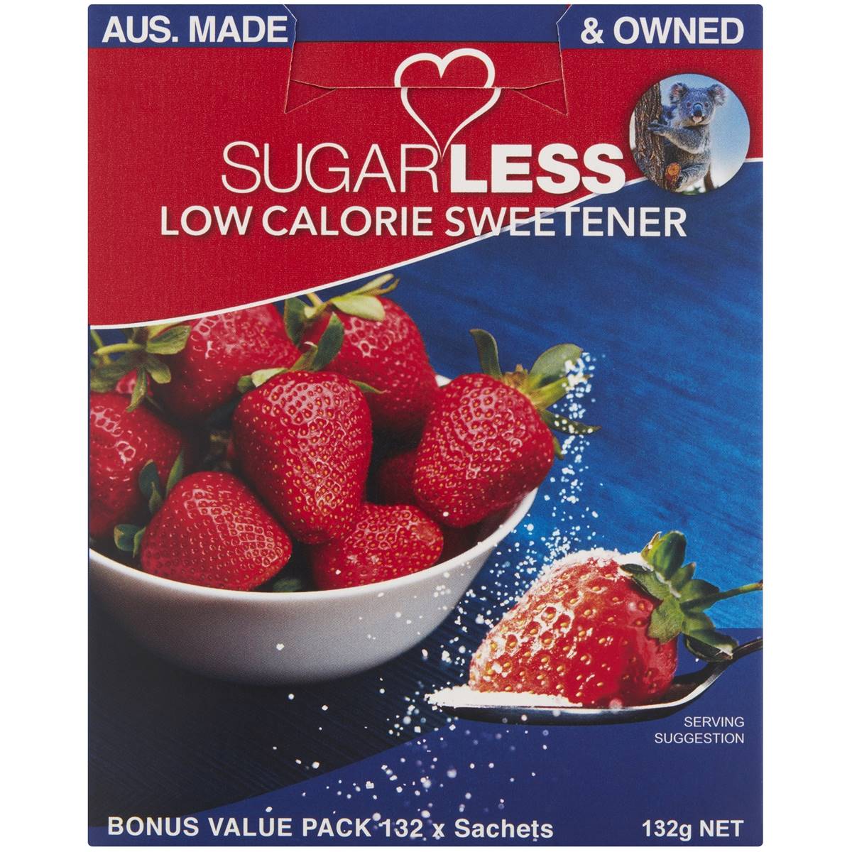 Sugarless Low Calorie Sweetener Sachets 132 Pack | Woolworths