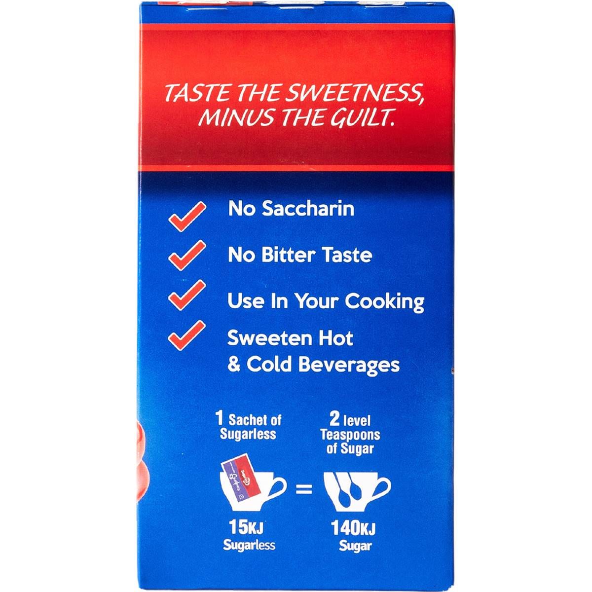 Sugarless Low Calorie Sweetener Sachets 132 Pack | Woolworths