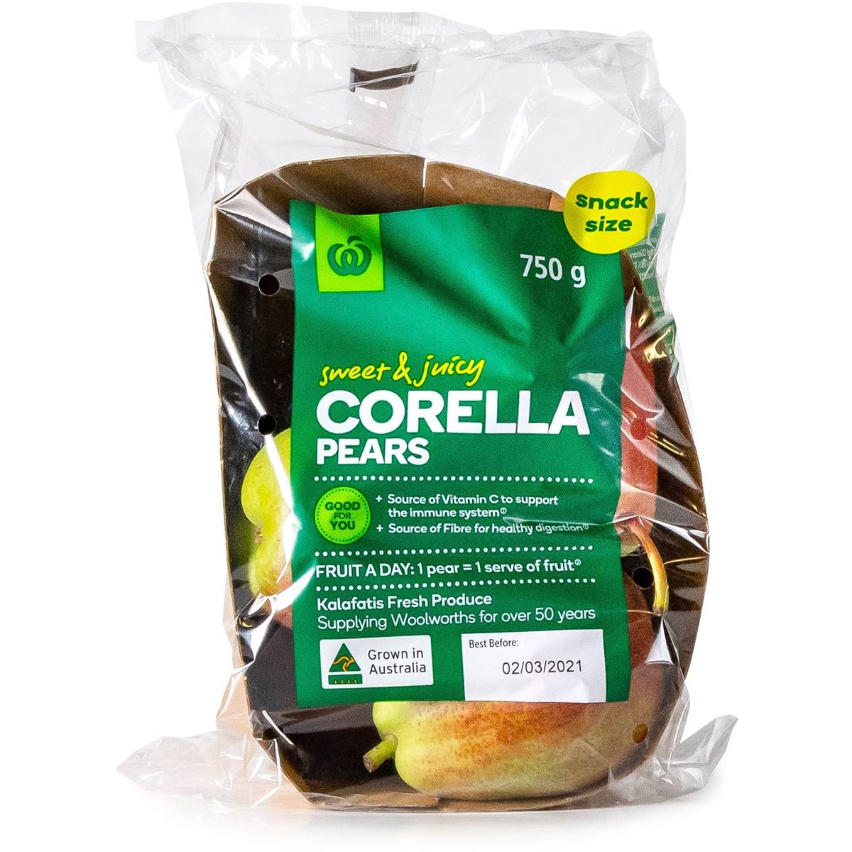 Woolworths Corella Pear 750g | Woolworths