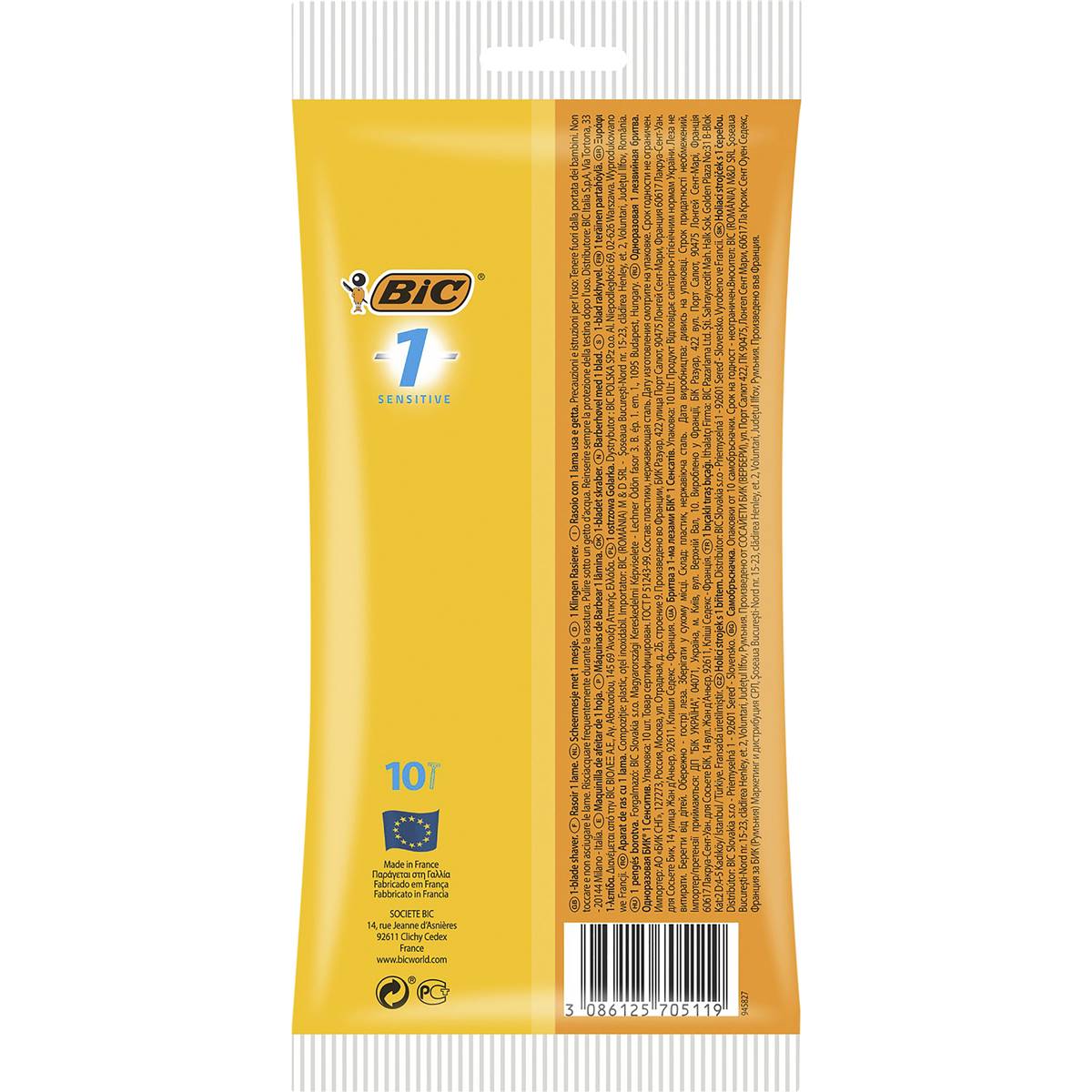 Bic 1 Sensitive Disposable Razor 10 Pack | Woolworths
