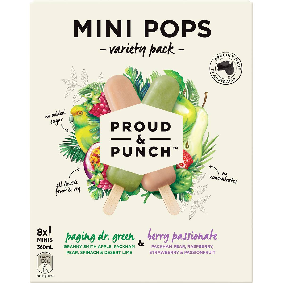 Proud & Punch Mini Pops Variety Pack 8 Pack | Woolworths