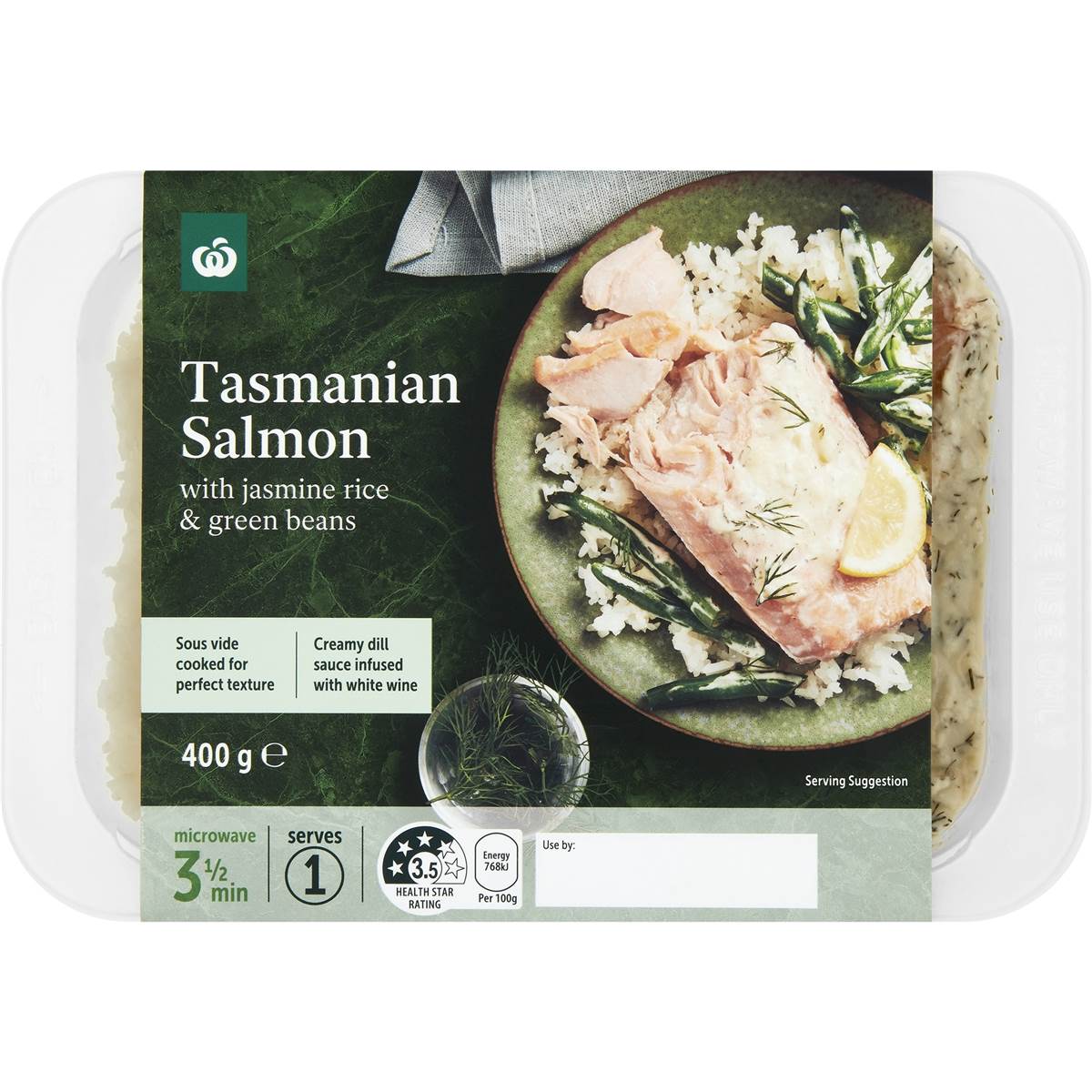 Woolworths Tasmanian Salmon With Rice Chilled Meal 400g | Woolworths