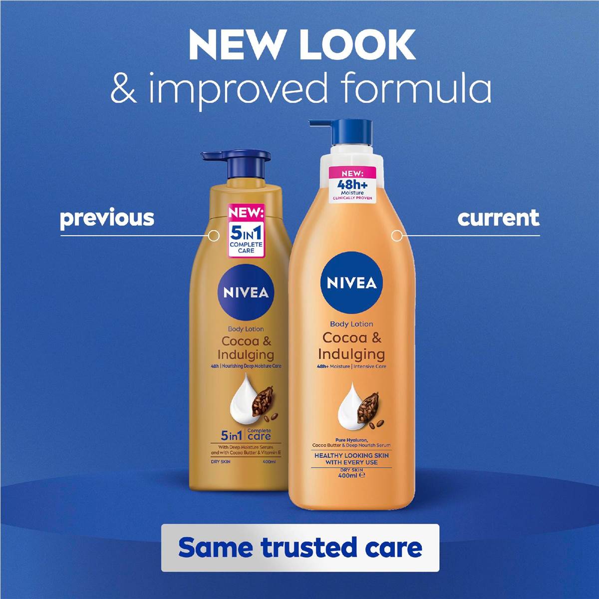 Nivea Cocoa Butter Body Lotion 48 Hour Deep Moisturiser 400ml | Woolworths