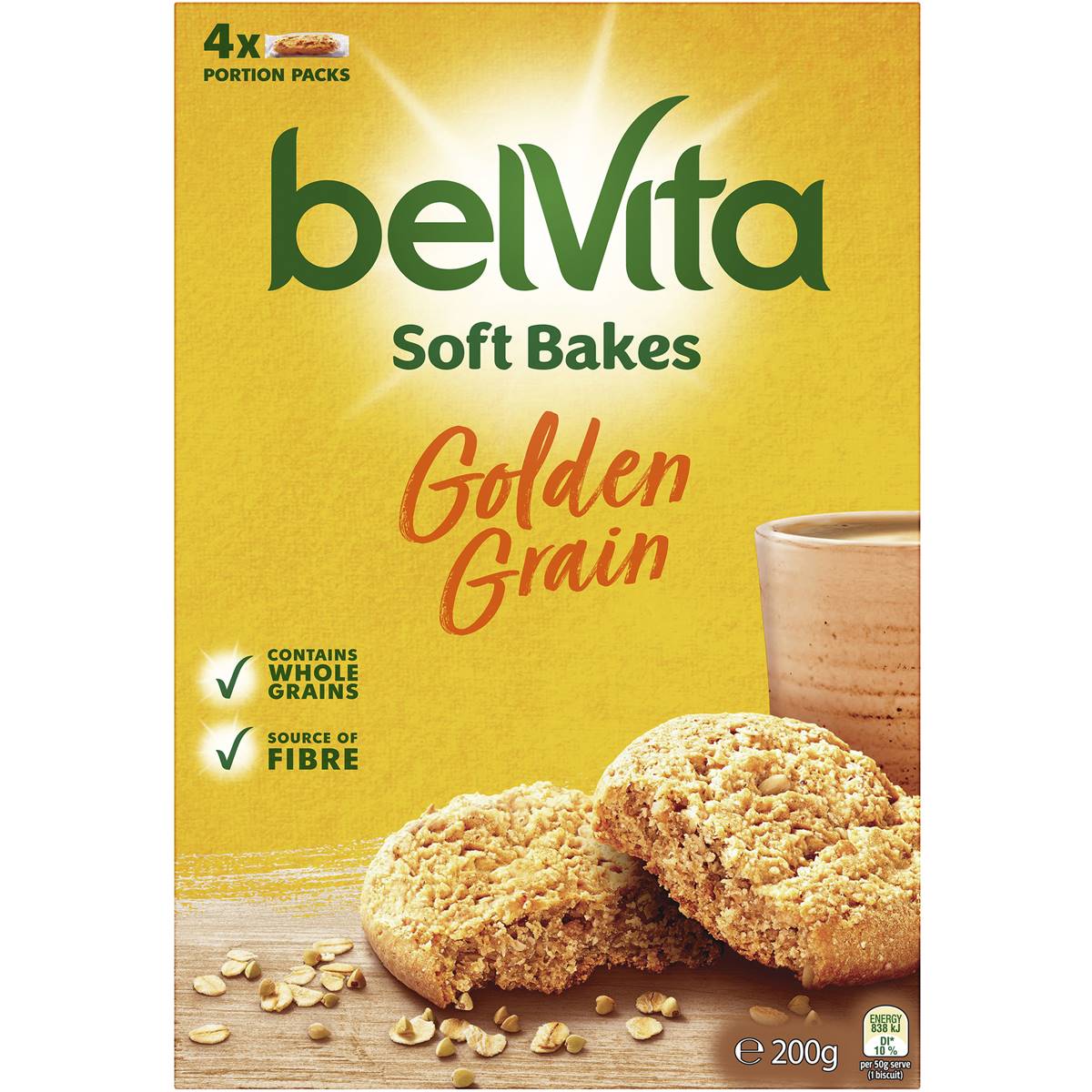 Belvita Golden Oats Soft Bake Biscuits 200g | Woolworths