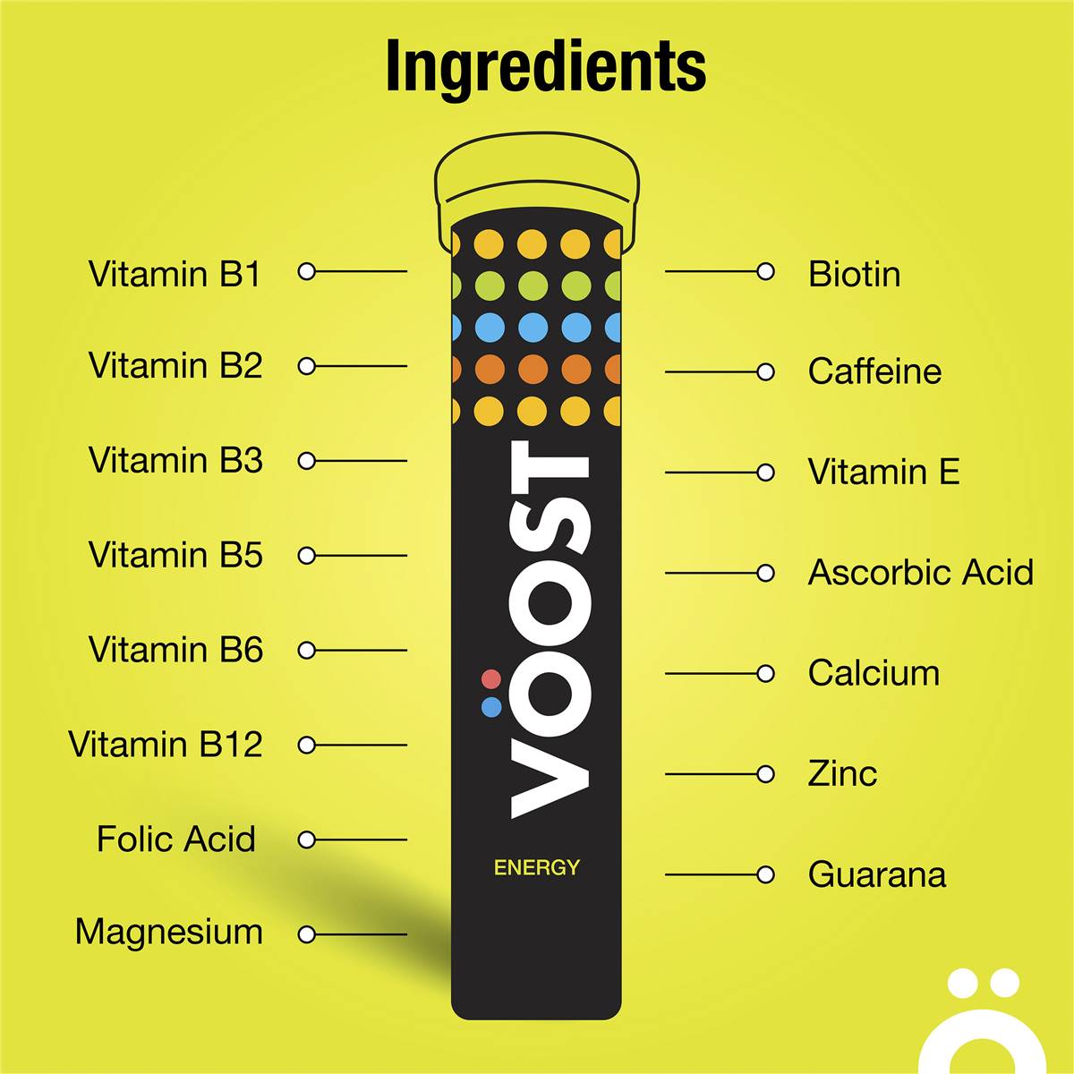 Voost Effervescent Energy Tablets 20 Pack | Woolworths