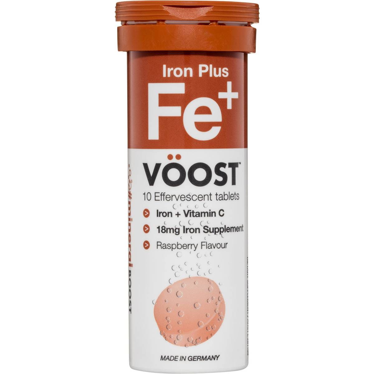 Voost Effervescent Iron Plus Tablets 10pk | Woolworths
