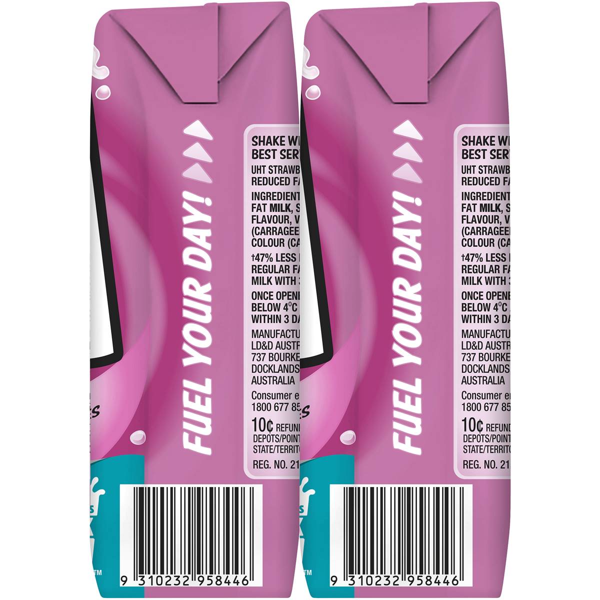 M2go Flavoured Milk Strawberry 6x250ml | Woolworths