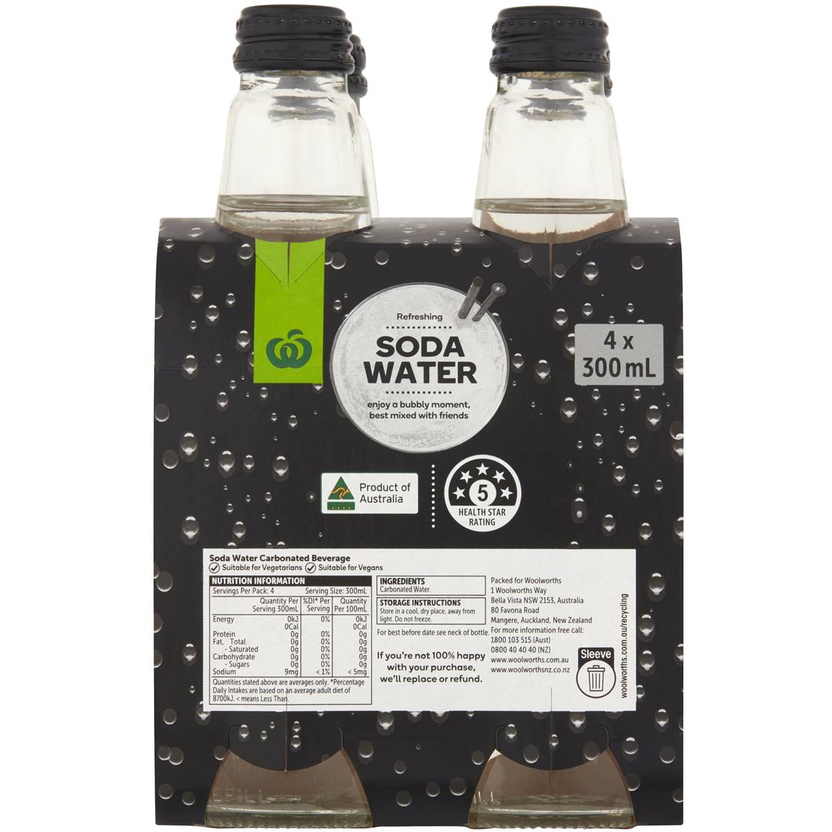 Woolworths Soda Water 4 Pack | Woolworths