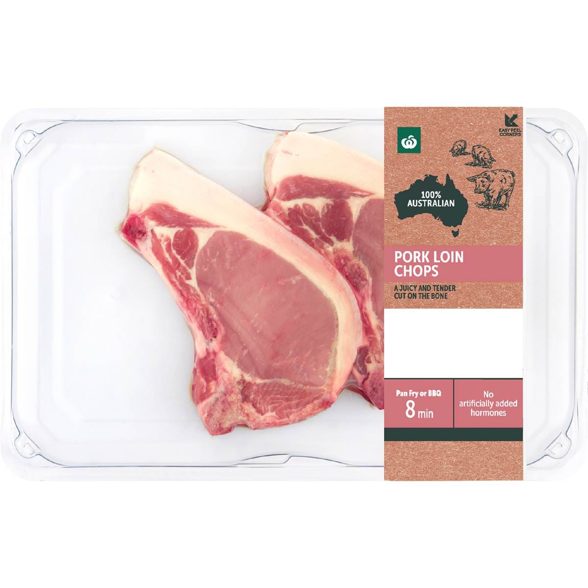 Woolworths Pork Loin Chop Medium 200g - 600g | Woolworths