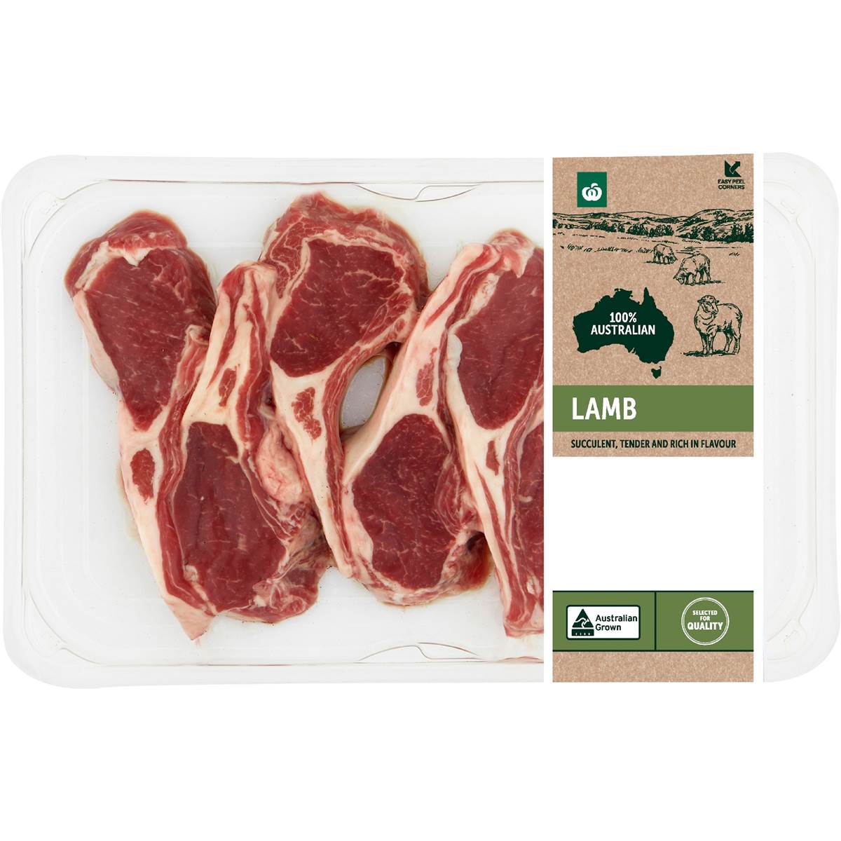 Woolworths Lamb Cutlets 400g - 600g | Woolworths
