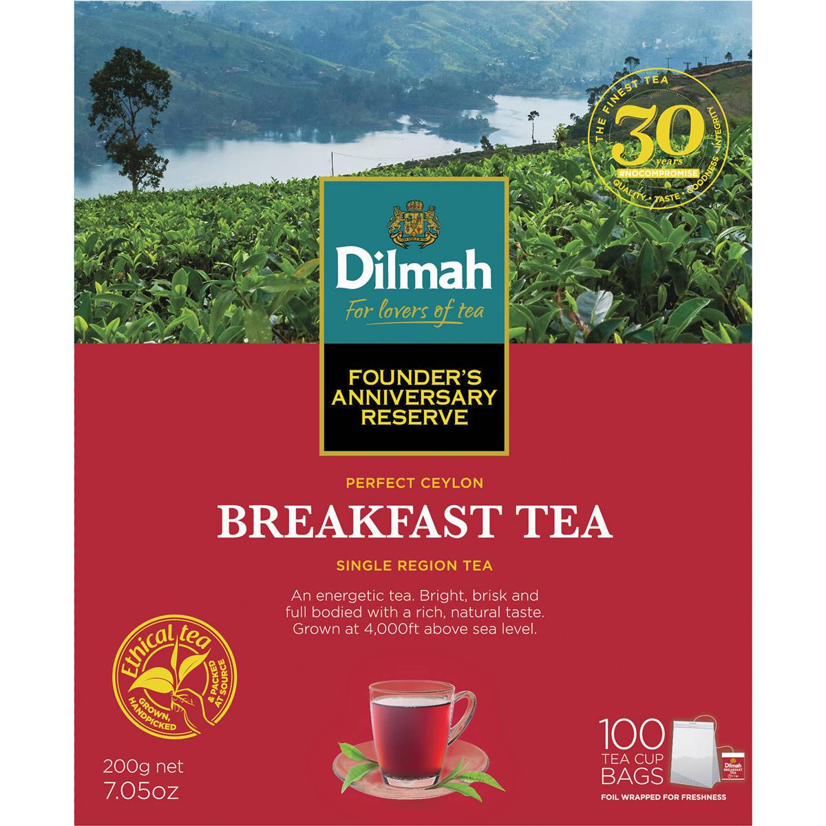 Dilmah Founders Res Brkfst Tea 100pk | Woolworths