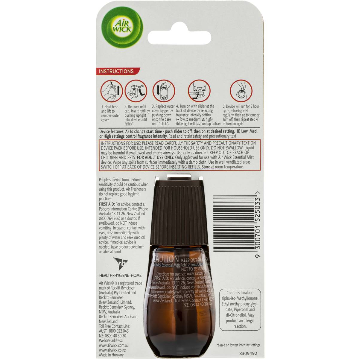 Air Wick Essential Mist Refill Peony & Jasmine 20ml | Woolworths Air Wick Essential Mist Refill Peony & Jasmine 20ml | Woolworths