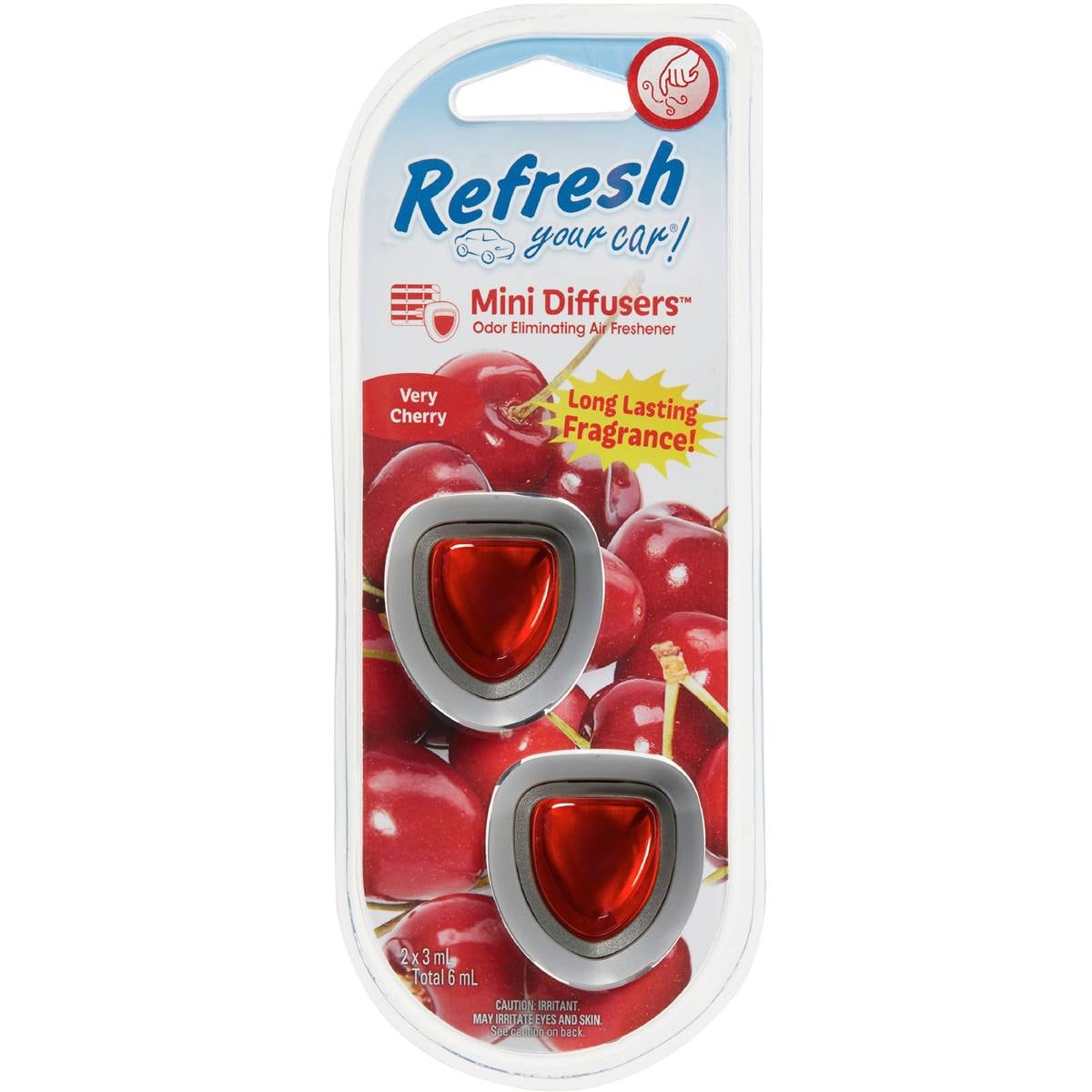 Refresh Your Car Mini Diffuser Very Cherry 2 Pack | Woolworths