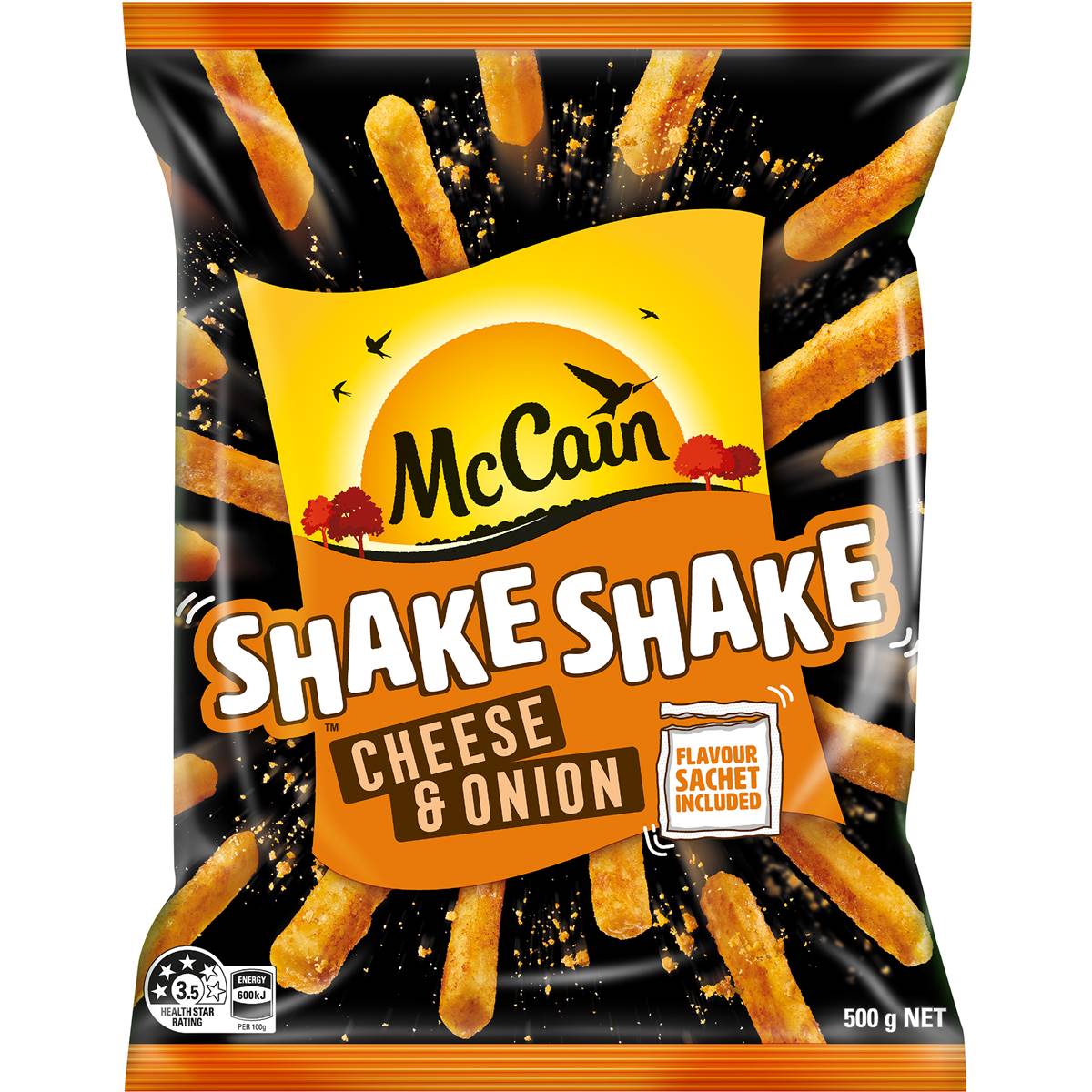 Mccain Shake Shake Fries Cheese & Onion 500g | Woolworths