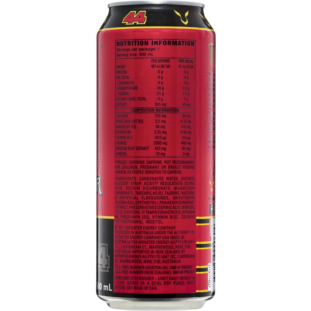 Monster Energy Hamilton 500ml | Woolworths