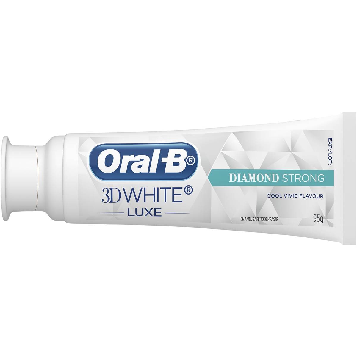 Oral-b 3d White Luxe Diamond Strong Fluoride Whitening Toothpaste 95g ...