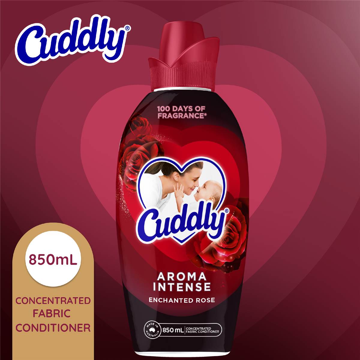 Cuddly Ultra Fabric Softener Aroma Intense Rose 850ml | Woolworths