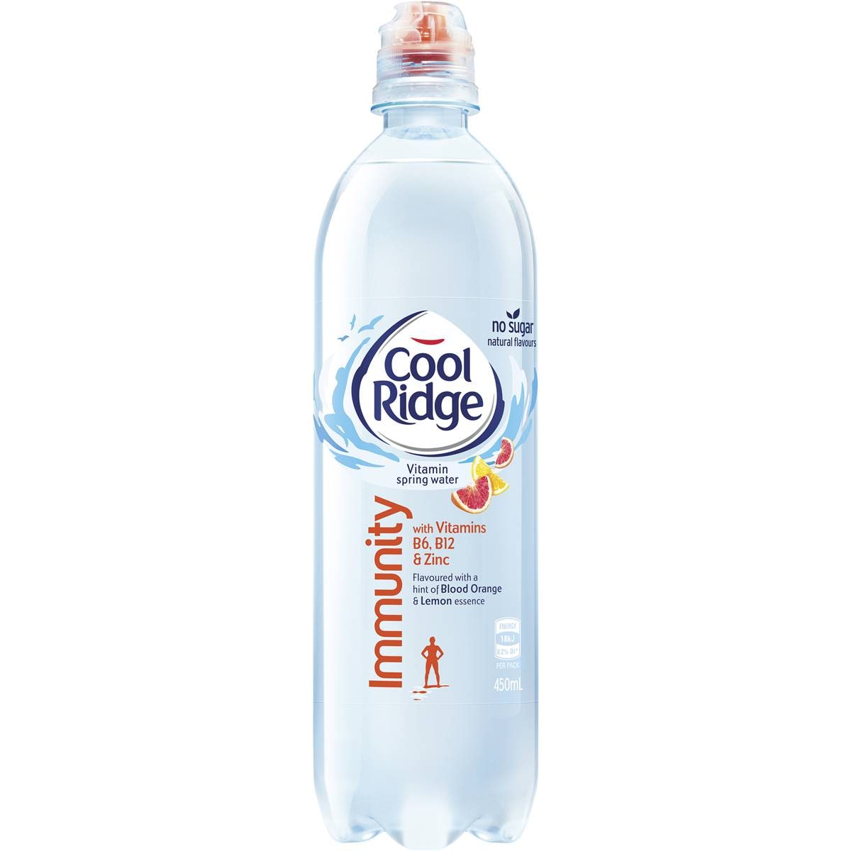 Cool Ridge Vitamin Spring Water Bottle Immunity 450ml | Woolworths