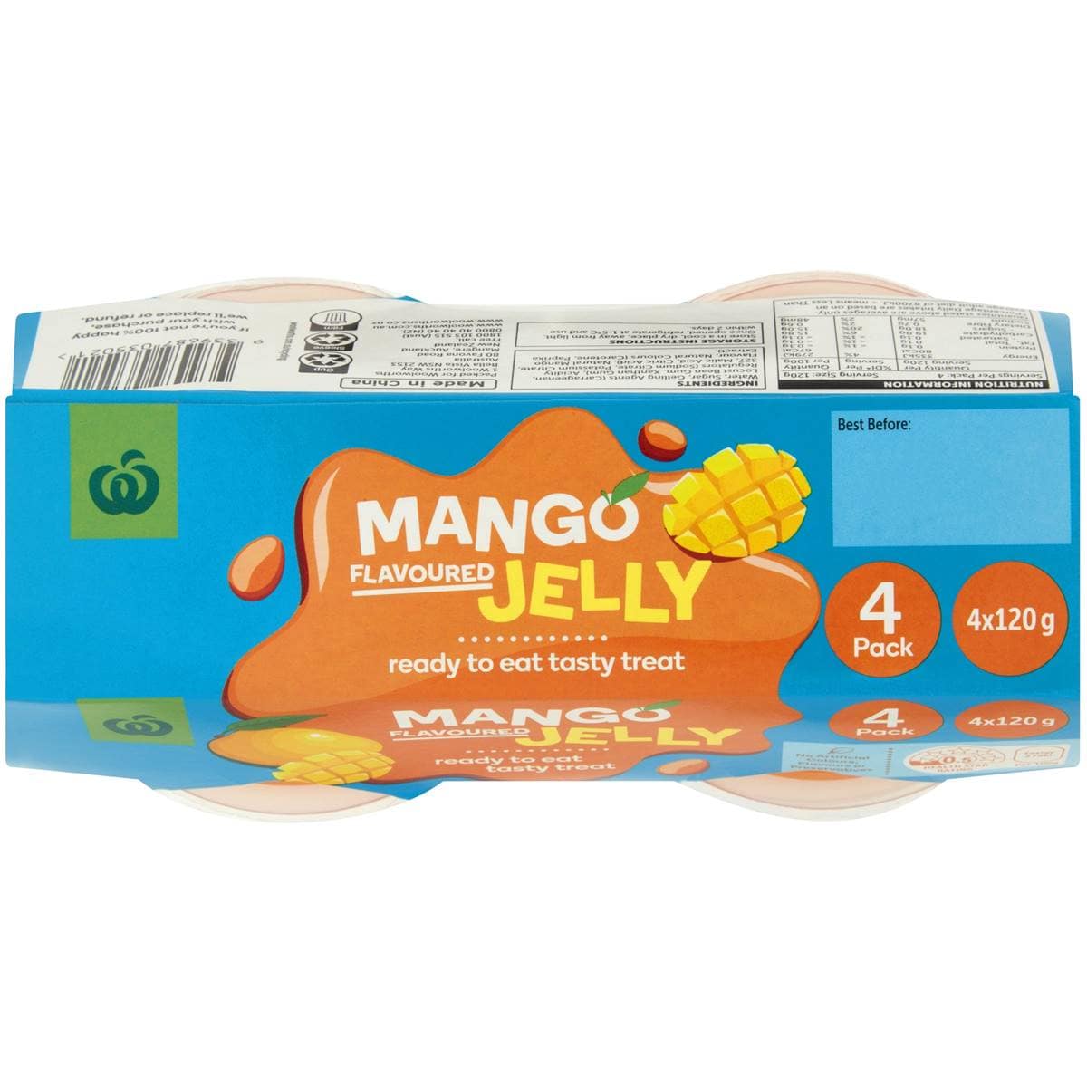 Woolworths Mango Jelly 4 Pack | Woolworths