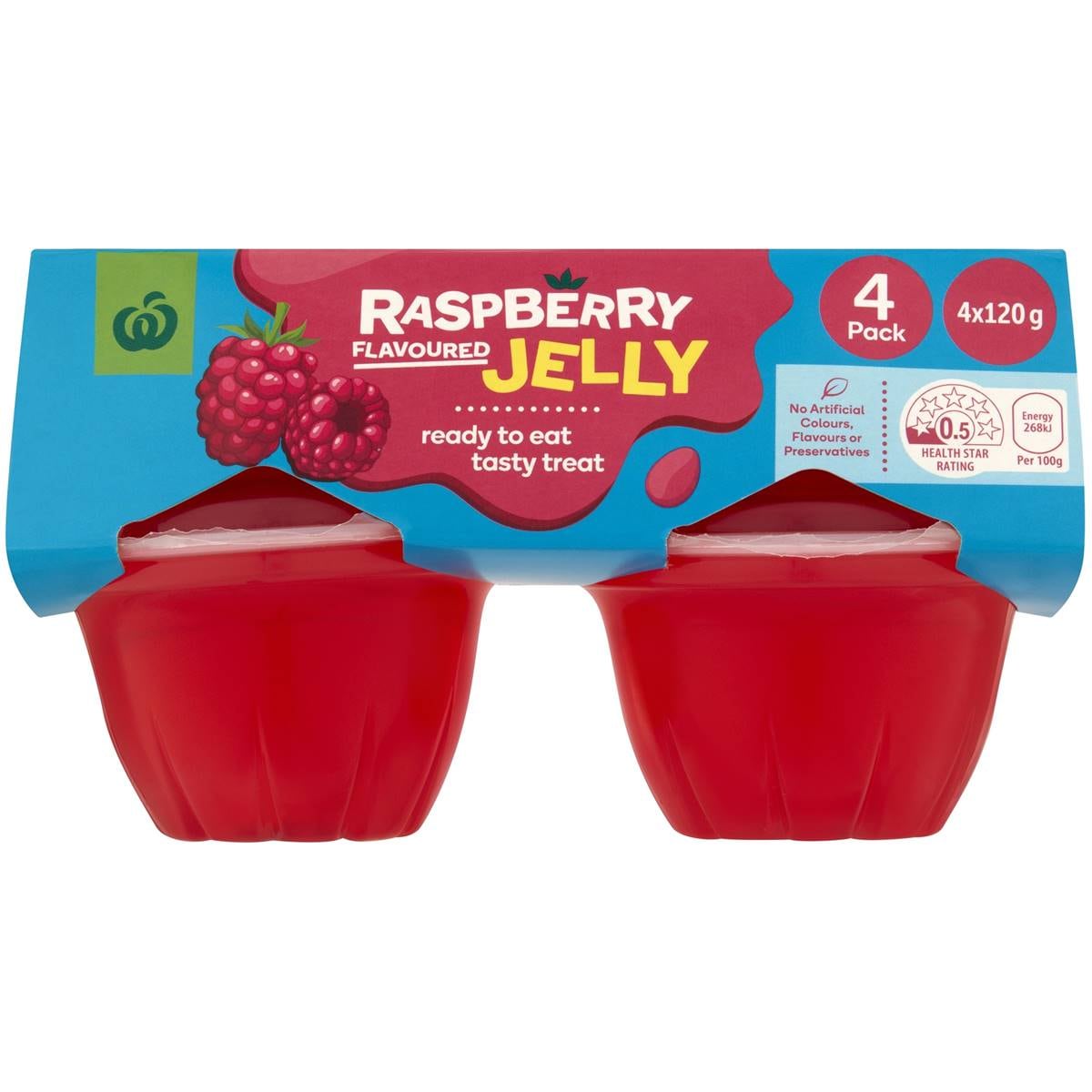 Woolworths Raspberry Jelly 4 Pack | Woolworths