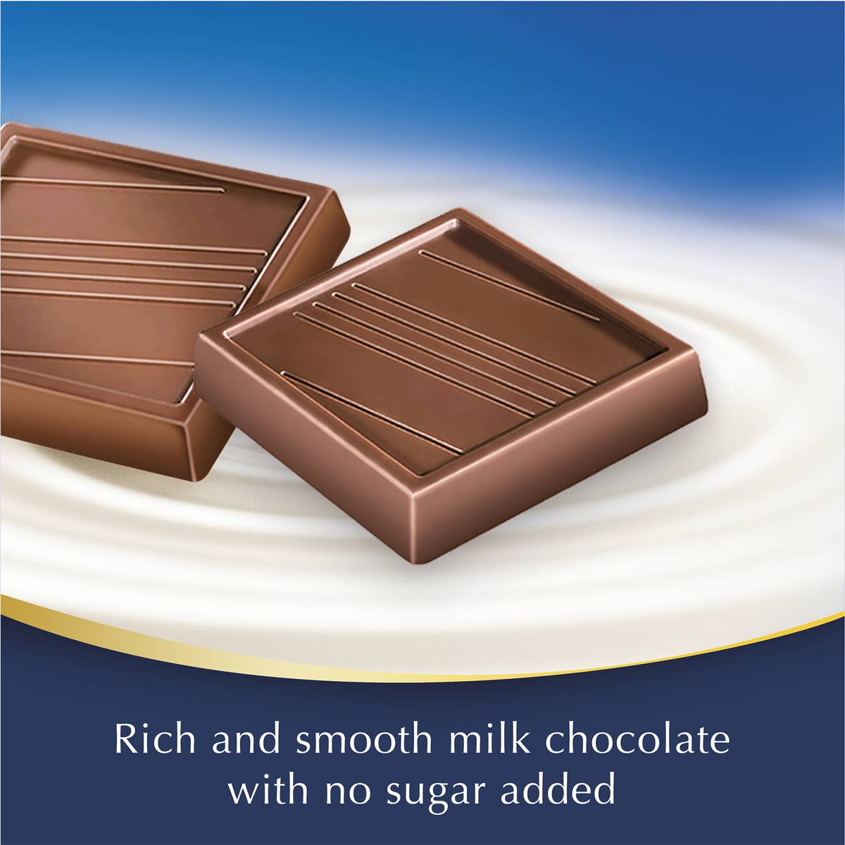 Lindt No Sugar Added Milk Chocolate Block 100g | Woolworths