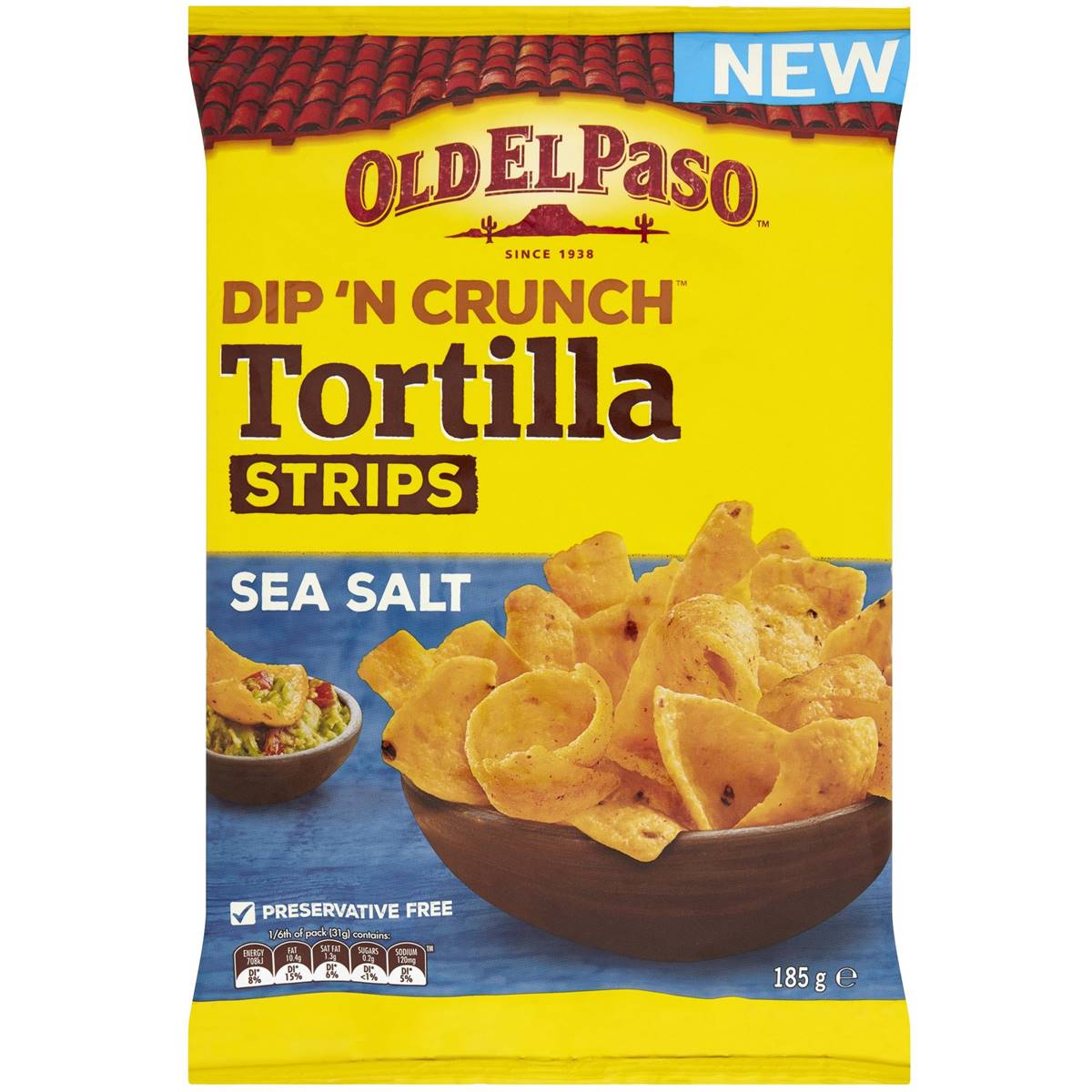 Old El Paso Crunchy Strips Sea Salt 185g | Woolworths