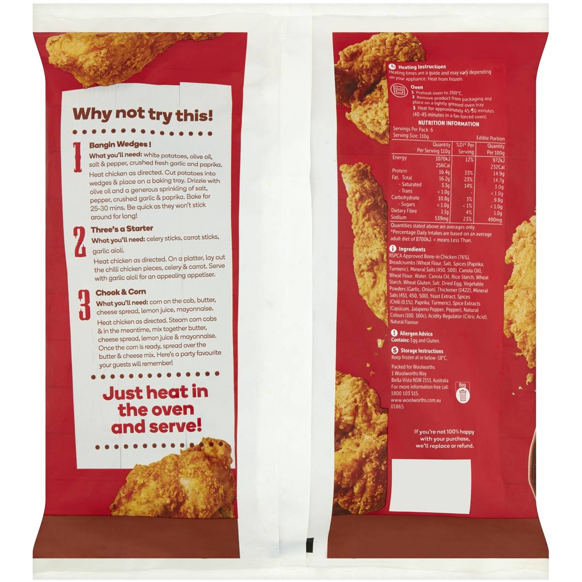 Woolworths Crumbed Chilli Chicken Pieces 850g | Woolworths