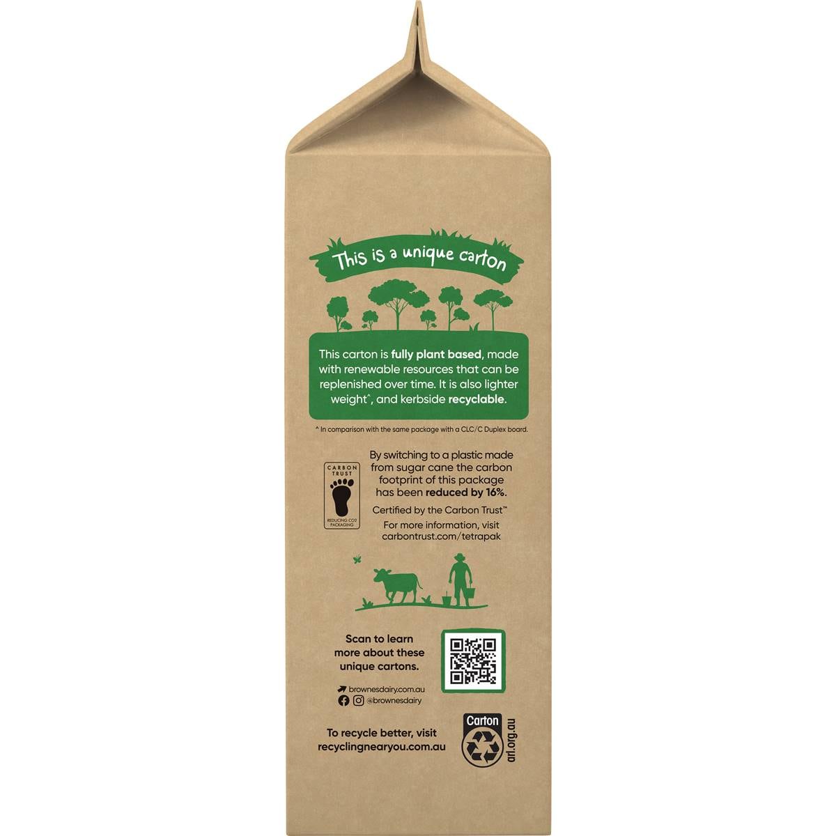 Brownes Dairy Lactose Free Hi-lo Milk 1l | Woolworths