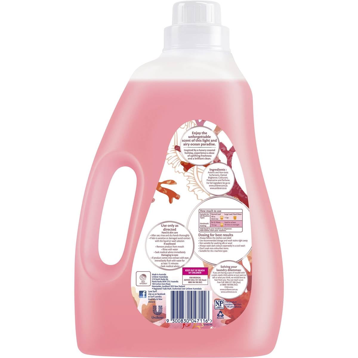 Surf Coral Calm Laundry Liquid 2l | Woolworths