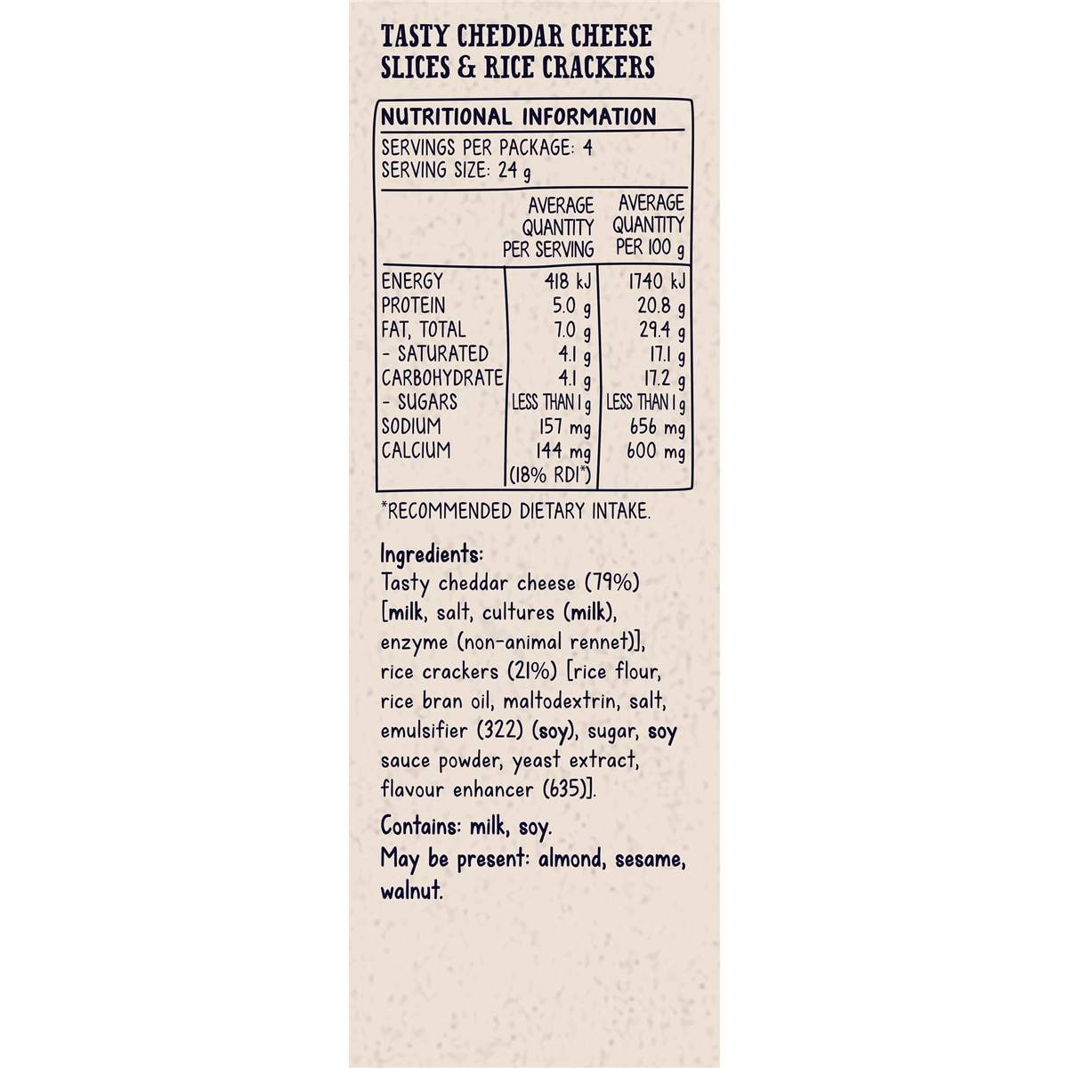 Mainland Munchables Rice Crackers 4 Pack | Woolworths