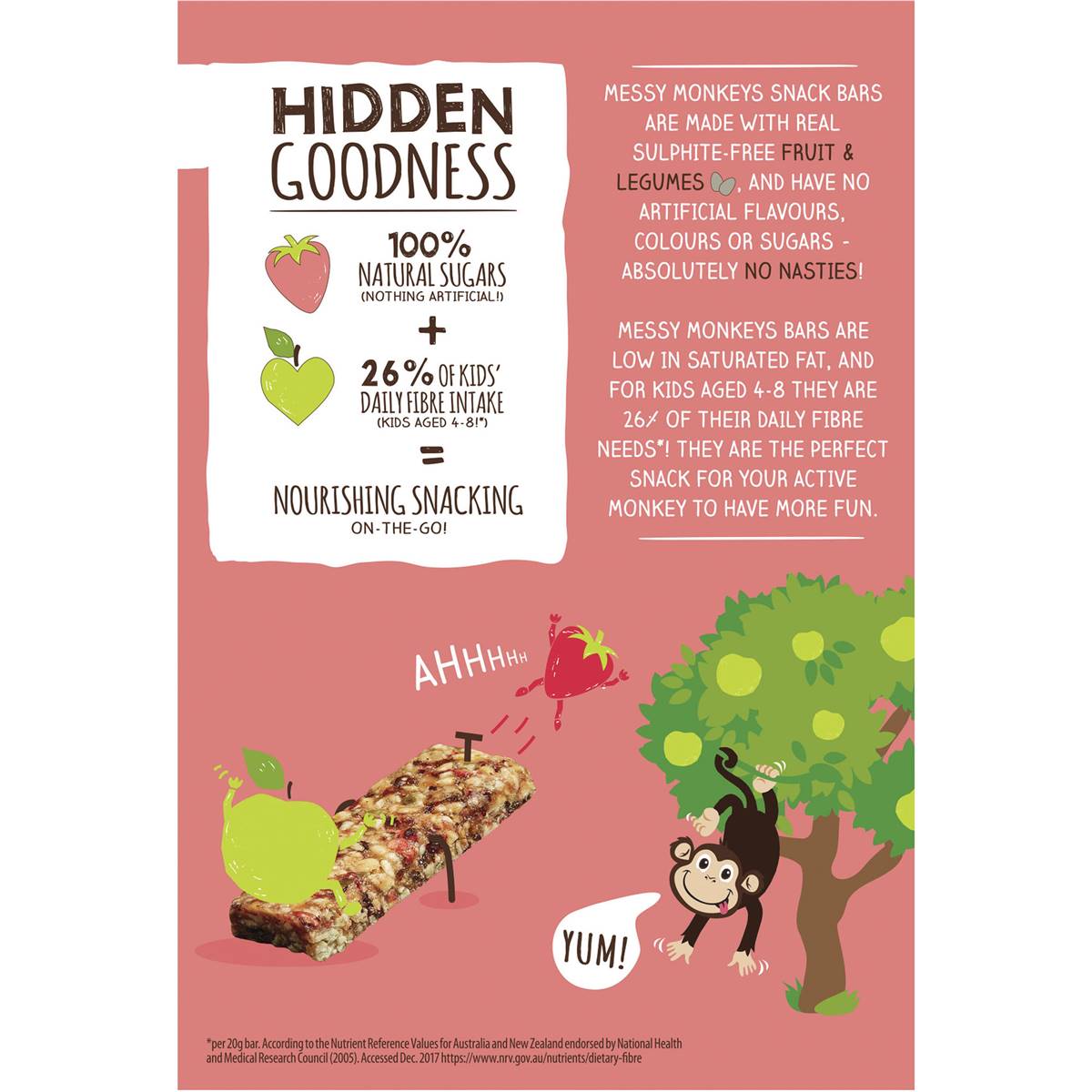Messy Monkeys Fruit Bars Strawberry Apple 160g | Woolworths