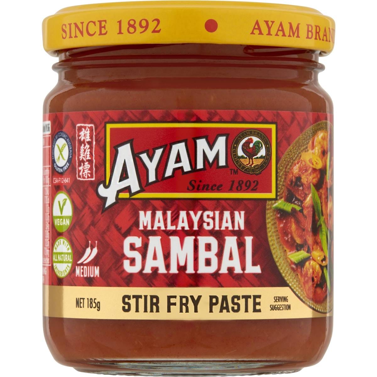 Ayam Malaysian Sambal Stir Fry Paste 185g | Woolworths