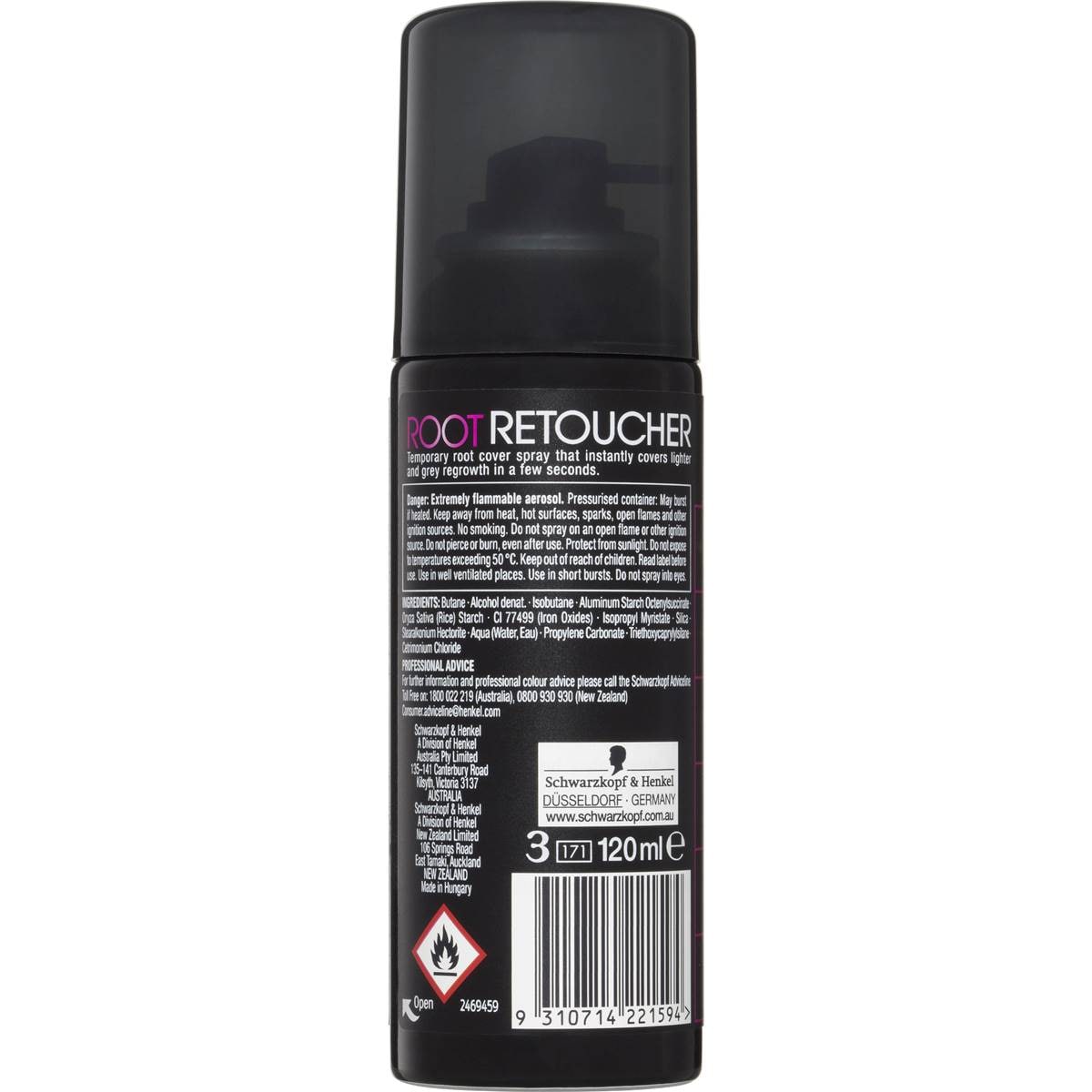 Schwarzkopf Root Retoucher Black 70g | Woolworths