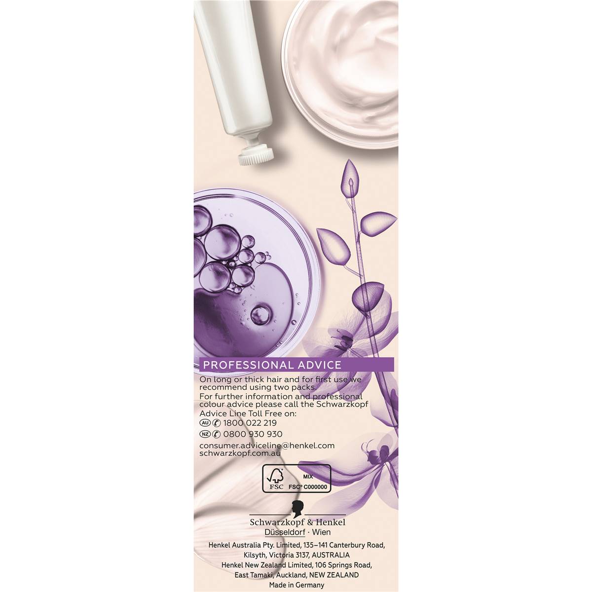 Schwarzkopf Colour Specialist 6.88 Rich Ruby Permanent Colour Each ...